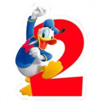 Vela de Aniversário Número 2 Mickey Disney Playful - Artigos para ...