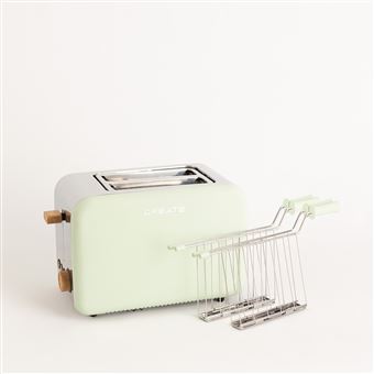 Pack CREATE Torradeira + 2 Grid Tongs para fazer Sanduíches | Verde ...