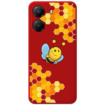 Capa TUMUNDOSMARTPHONE de silicone líquido vermelho para Xiaomi Poco X7 ...
