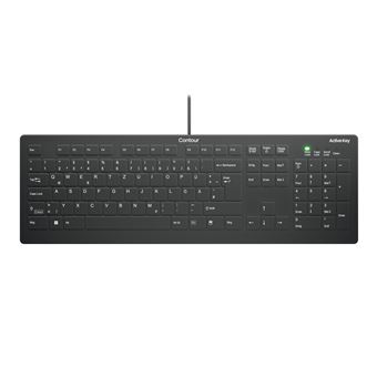 Teclado com Fios Contour Design Active Key AK-C8112 | Idioma: Alemão ...