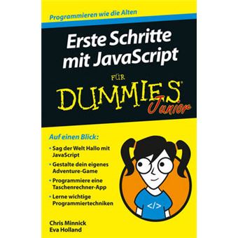 Erste Schritte Mit Javascript Fr Dummies Junior Fr Dummies Chris ...