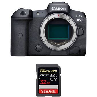 Máquina Fotográfica Canon EOS R5 Corpo + SanDisk 32GB Extreme PRO UHS ...