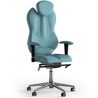 Cadeira de Escritório Ergonómica KULIK SYSTEM Grand | Couro PU | Sky ...