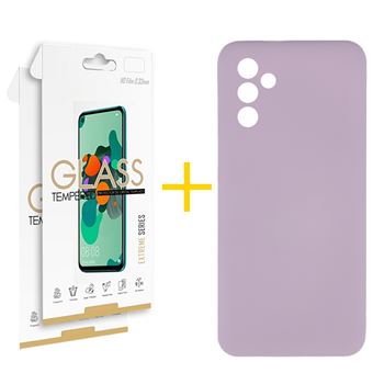 Pack 2 x Película de Vidro Temperado 2.5D + Capa skyhe para Samsung ...