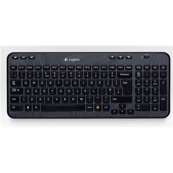 Teclado Wireless Logitech K360 | Idioma: Checo | Preto - Teclado ...