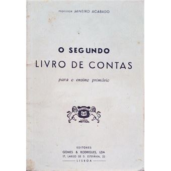 O segundo livro de contas para o ensino primário. Acabado. (janeiro ...