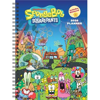 SpongeBob SquarePants 12-Month 2026 Planner Calendar (Includes Stickers ...