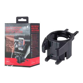 Suporte Auto One Plus P6083 2 em 1 Multifunções para Telemóvel e Bebida ...