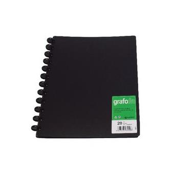 Pasta Grafoplás 20 Micas A4 Preto Polipropileno - Outros Classificação ...