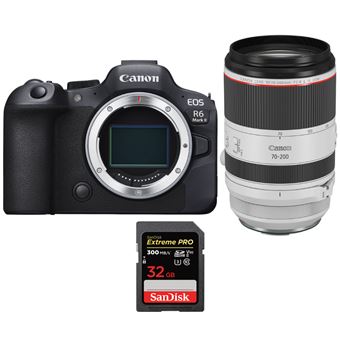 Canon EOS R6 Mark II ( R6II ) + RF 70-200mm f/2.8 L IS USM + 1 SanDisk ...