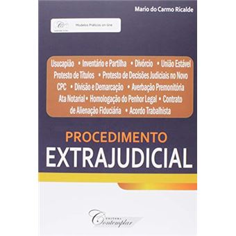 Procedimento Extrajudicial Mario Do Carmo Ricalde - Cartonado - Mario Do Carmo Ricalde - Compra ...