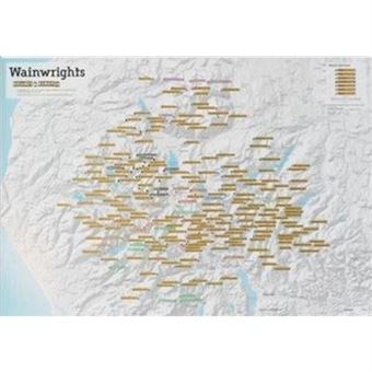 Maps International Wainwright Summits Collect And Scratch Off Lake ...