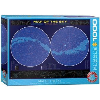 Puzzle Eurographics Mapa do Céu | Map of the Sky | 1000 Peças - Puzzle ...