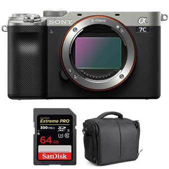Câmara Sony Alpha a7C Corpo Silver + SanDisk 64GB Extreme PRO UHS-II ...