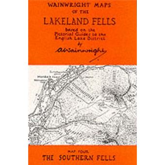 Wainwright Maps Of The Lakeland Fells Southern Fells Map 4 Alfred ...