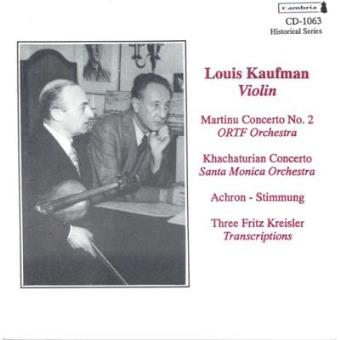 Louis Kaufman - Louis Kaufman-violin-marti - CD Álbum - Compra música ...