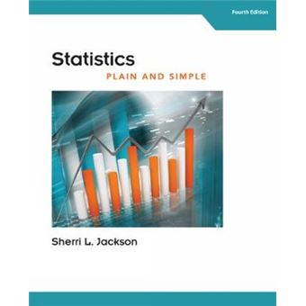 Statistics Plain And Simple Sherri Jackson - Capa Mole / Paperback ...