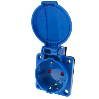 Tomada Industrial Schuko BeMatik Fémea 2P+T 16A 250V IP44 IEC-60309 ...