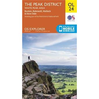 The Peak District Os Explorer Map Ol24 The Peak District White Peak ...