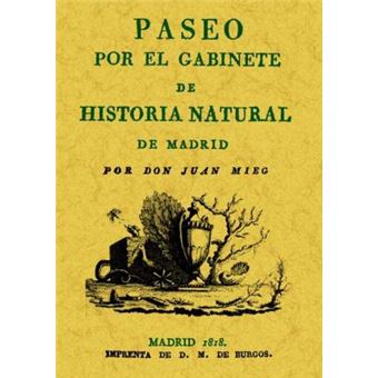 Paseo por el Gabinete de Historia Natural de Madrid Jean Mieg - Capa ...