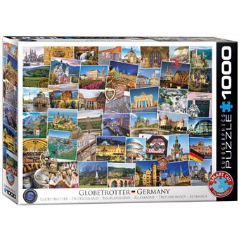 Puzzle Eurographics Germany - Globetrotter | 1000 Peças - Puzzle 1000 ...