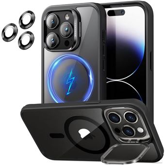 Capa Magview Magsafe e Lentes câmara Antiimpacto para Iphone 16 pro max ...