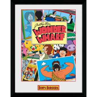 Poster Emoldurado Bobs Burgers Wonder Wharf 30x40cm - Poster Emoldurado ...