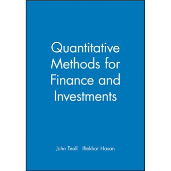 Quantitative Methods for Finance and Investments - Paperback - 2002 Teall, John (Pace University ...