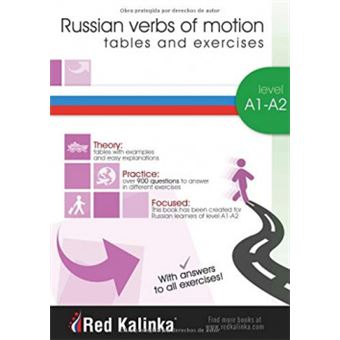 Russian Verbs Of Motion: Tables And Exercises. Level A1-A2 Anastasia ...