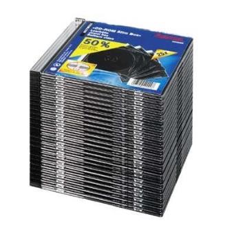 Hama CD-ROM-Box Slim - Schwarz - 25er-Pack - Armazenamento Informática ...