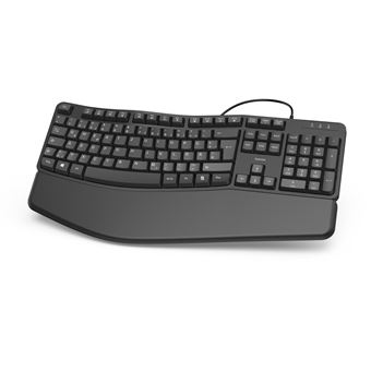 Teclado com Fios Hama EKC-400 | Idioma: Alemão | Preto - Teclado ...