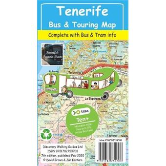 Tenerife Bus Touring Map Jan Kostura - Mapas - Jan Kostura - Compra ...