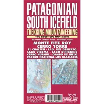 Patagonian South Icefield Map - Emilio Urruty, & Urruty Zagier - Compra ...