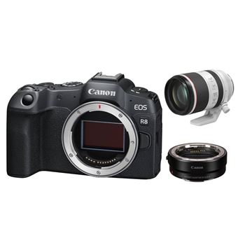Canon EOS R8 Body+EF-EOS R Mount Adapter+Canon RF 70-200mm f2.8 L IS ...
