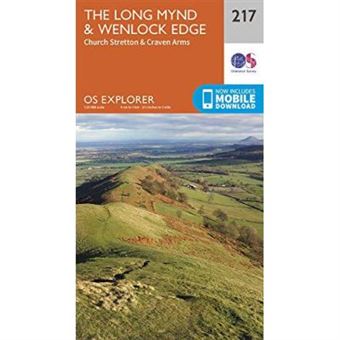 Os Explorer Map 217 The Long Mynd & Wenlock Edge: Church Stretton ...