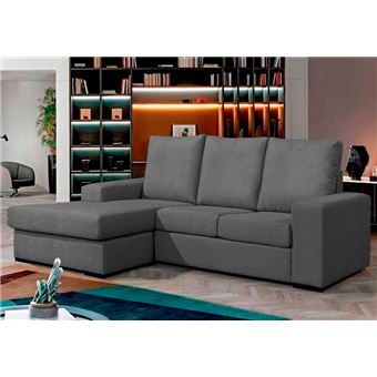 Sofá de 2 Lugares com Chaise Longue Reversível Webmóveis Santoro ...