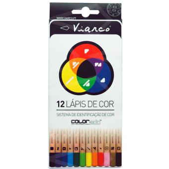 Lápis de Cor Viarco ColorADD - 12 Unidades - Lápis de cor - Compra na ...