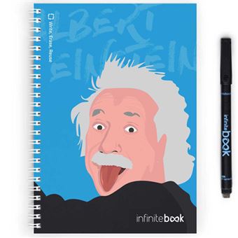Caderno Quadriculado InfiniteBook Albert Einstein A5 - Caderno de ...