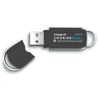 Integral Pen Courier Dual FIPS 197 Encrypted USB 3.0 - 16GB - Pen USB ...