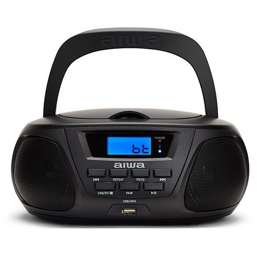 Rádio Portátil Aiwa CD Bluetooth BBTU-300BKMKII - Rádio - Compra na Fnac.pt