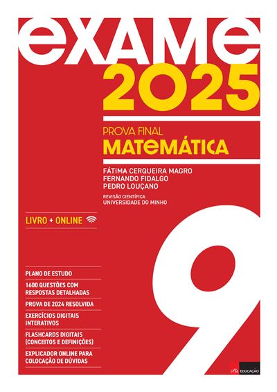 Exame 2025 Matemática 9.º Ano - Brochado - Vários, Fátima Cerqueira ...