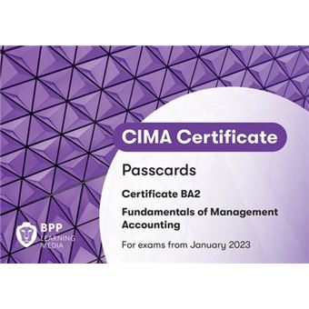 CIMA BA2 Fundamentals of Management Accounting - Passcards - Espiral ...