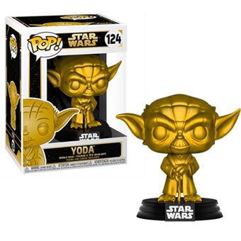 Funko Pop! Star Wars: Yoda Gold -124 - Star Wars - Star Wars - Objecto ...