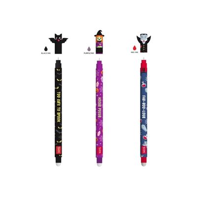 Caneta que Apaga Legami Halloween Boo Crew - Tinta Preta - Roxa e ...