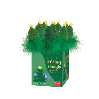 Caneta Verde com Luz Legami - Árvore de Natal - Caneta esferográfica ...