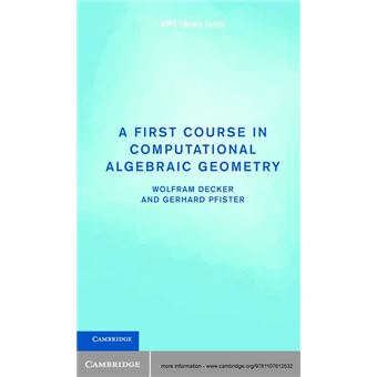 A First Course in Computational Algebraic Geometry - ePub - Compra ...