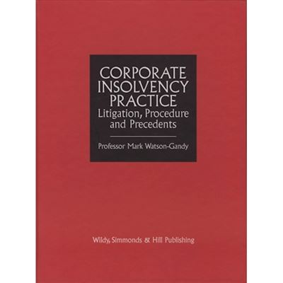 Corporate insolvency practice - WATSON-GANDY, MARK - Compra Livros na ...