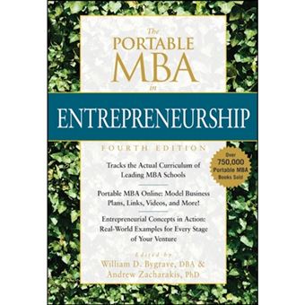 Portable mba in entrepreneurship - BYGRAVE, WILLIAM D. - Compra Livros ...