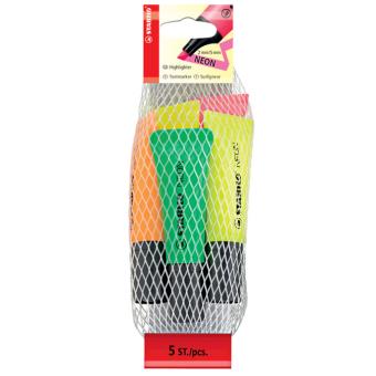 Marcadores Fluorescentes Stabilo Neon - 5 Unidades - Marcadores ...