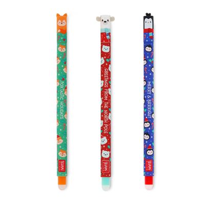 Caneta Que Apaga Legami - Natal: Raposa - Urso Polar e Pinguim - Caneta ...